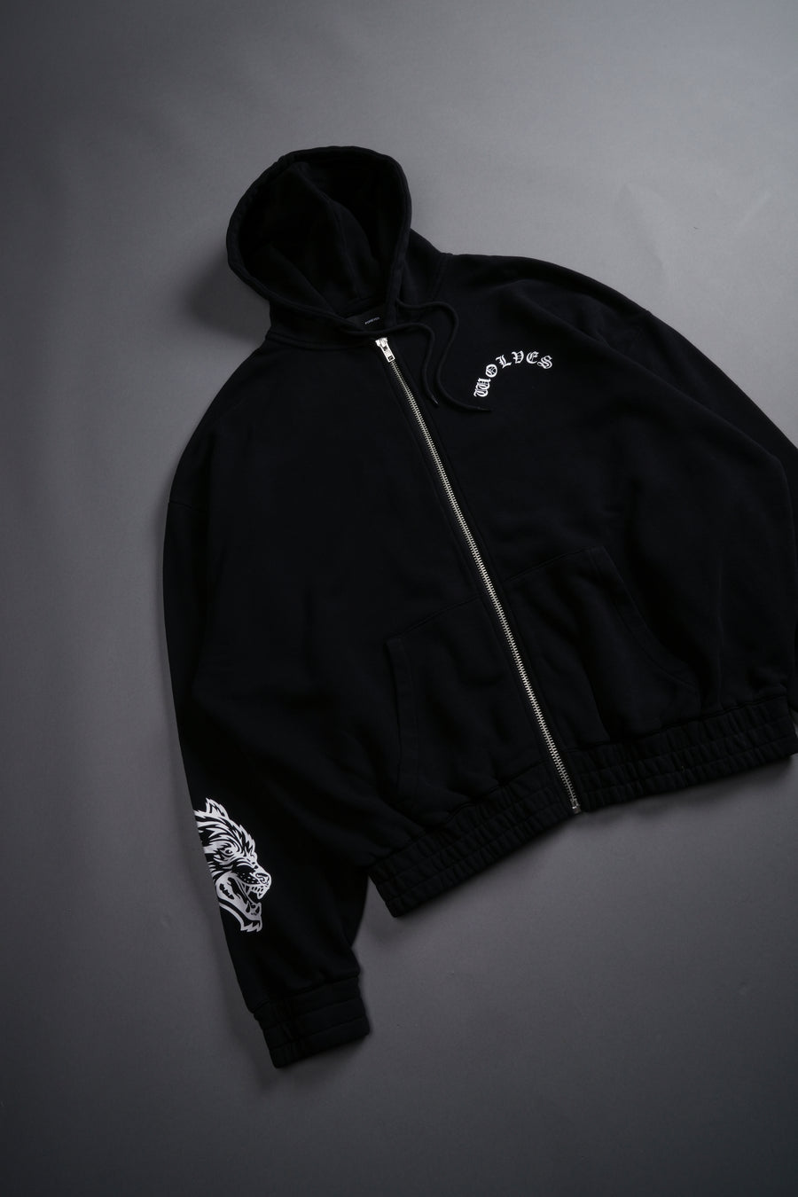 Wolf Chopper "Chambers" Zip Hoodie in Black – DarcSport