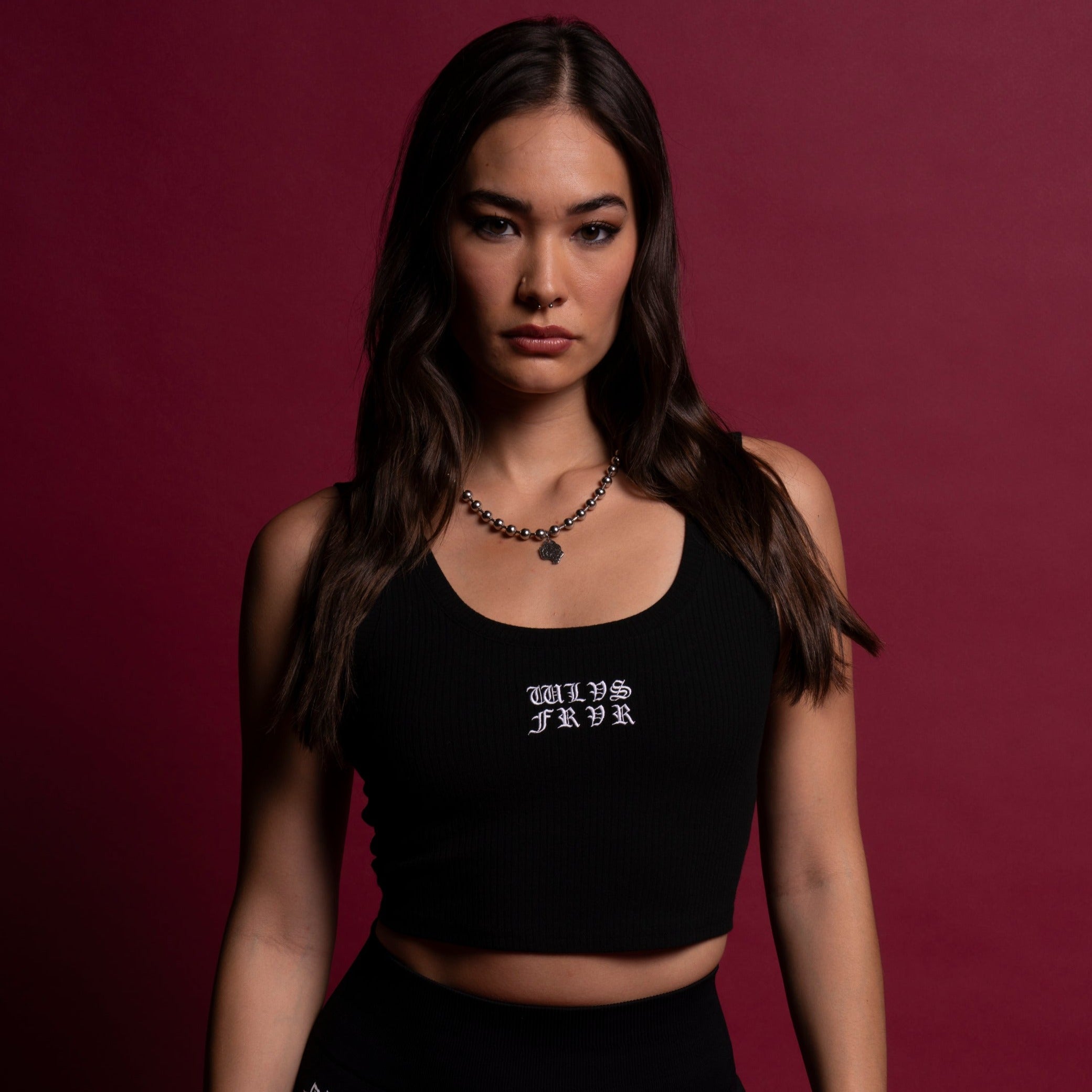 Wolves Forever She Classic Ribbed Tank in Black – DarcSport